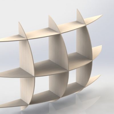 Shelf Design For Laser Cutting DXF File MDF Woodworking ArtCAM VCarve ...
