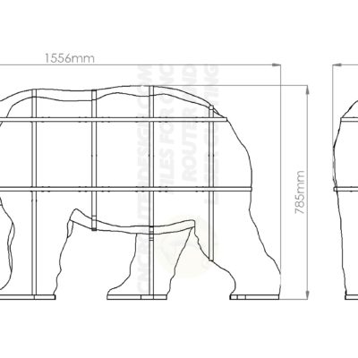 Bear Shelf Design for Cutting on CNC Router And Laser Vectors Files in ...