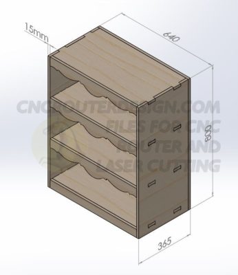 ArtCAM DXF Files Shelf Vectors for Cutting on CNC Router Machines MDF ...